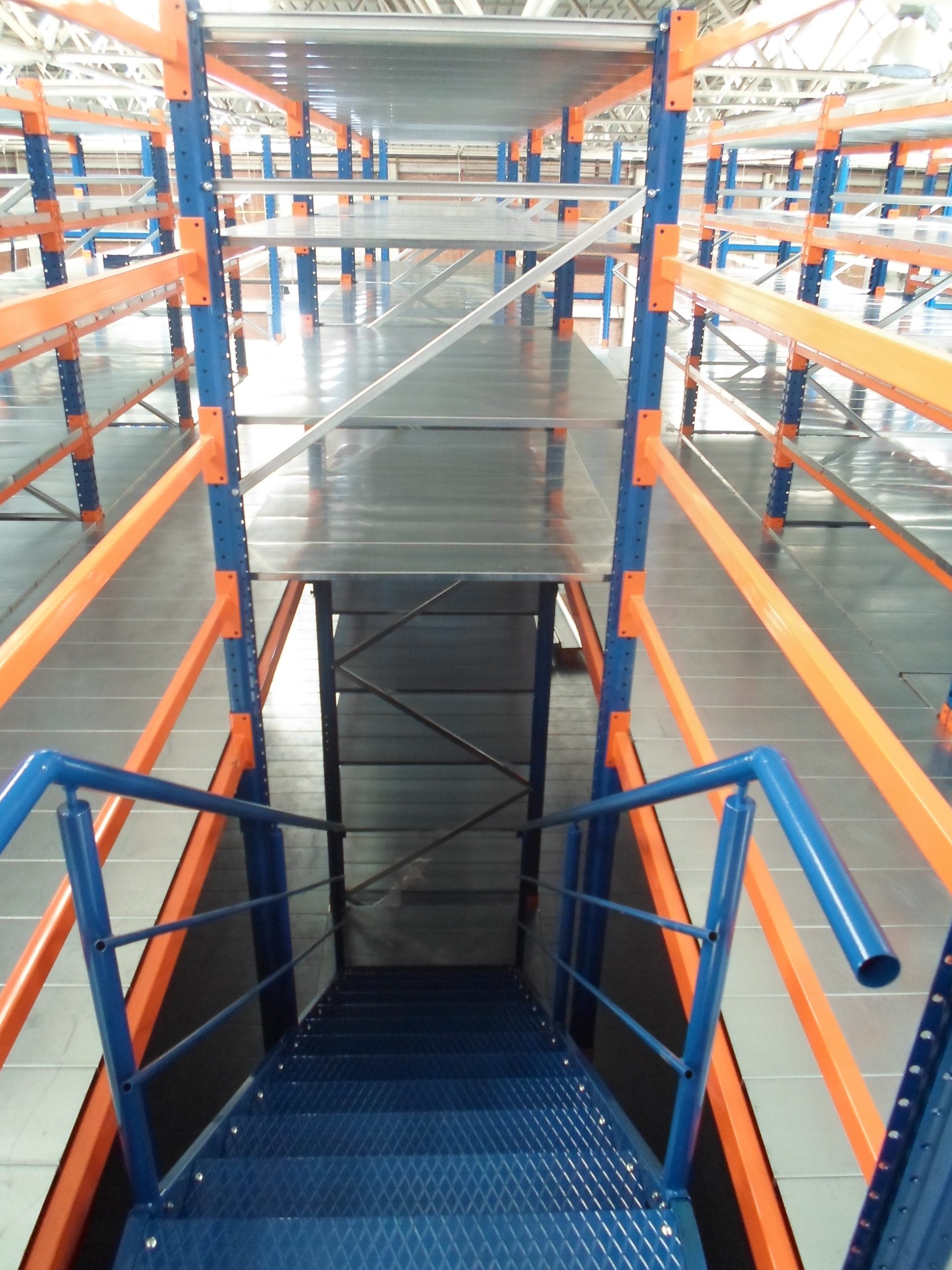 Mezanin Raf Sistemleri - Gri Raf Sistemleri - Endüstriyel ve Depo Rafları